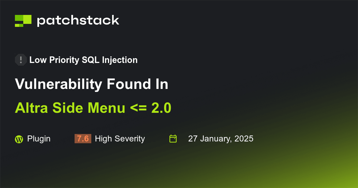 WordPress Altra Side Menu plugin